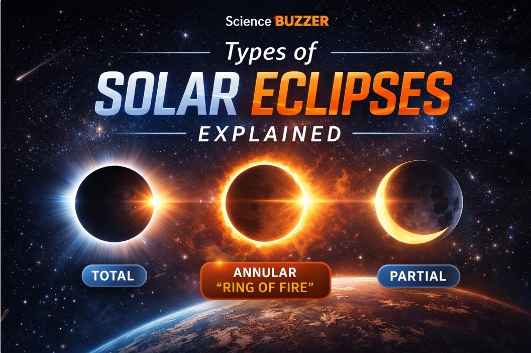 Types of Solar Eclipses : From Ring of Fire to Total Darkness